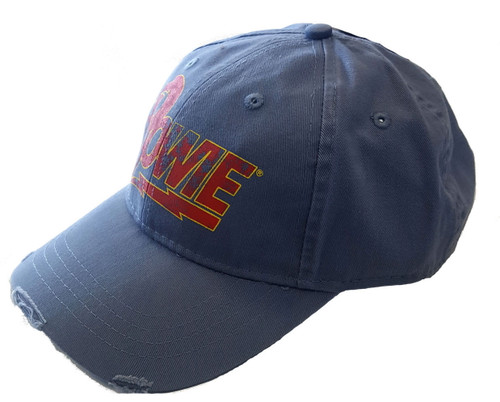 David Bowie 'Flash Logo' (Sand) Baseball Cap