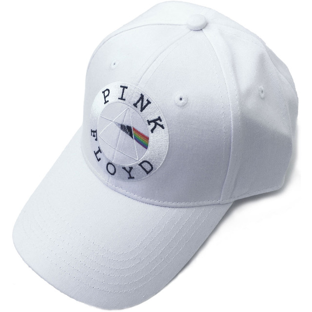 Pink Floyd 'Circle Logo' (White) Baseball Cap