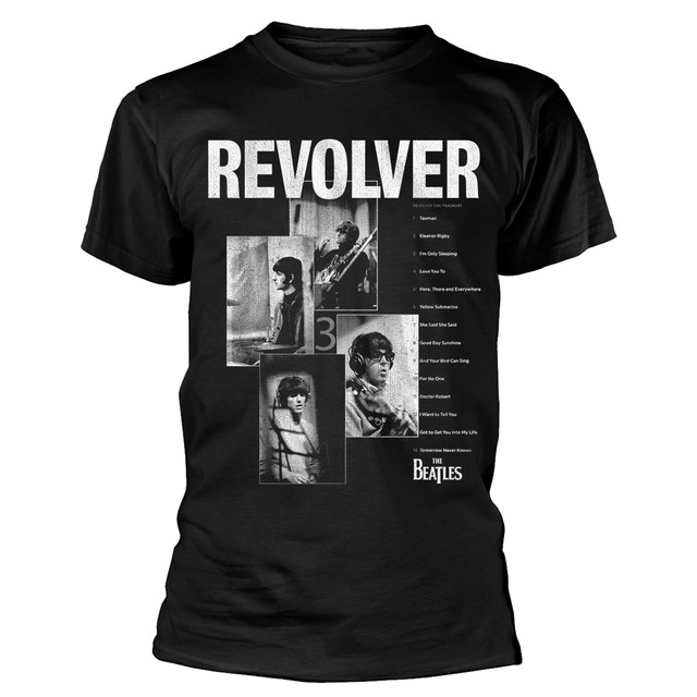 The Beatles 'Revolver Tracklist' (Black) T-ShirtÃ‚Â¦ Eyesore Merch