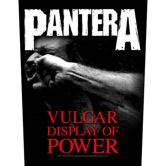 Pantera 'Vulgar Display Of Power' Back Patch | Eyesore Merch