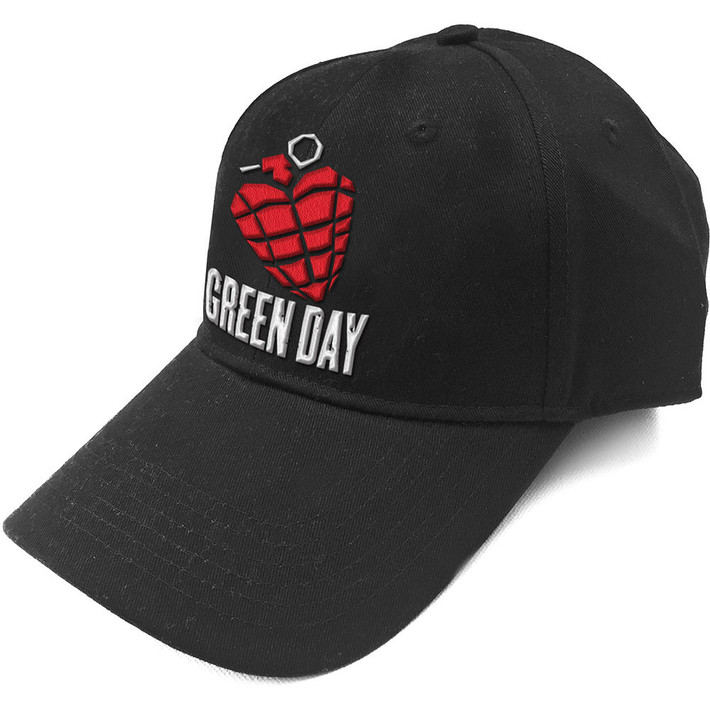 Green Day 'Grenade Logo' (Black) Baseball Cap