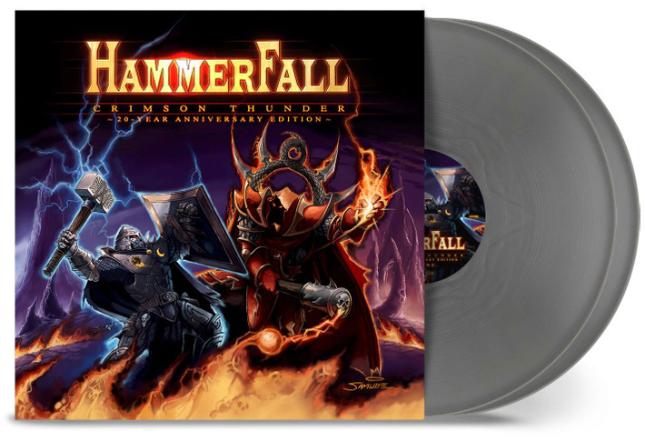 Hammerfall 'Crimson Thunder 20th Anniversary' 2LP Limited Edition ...