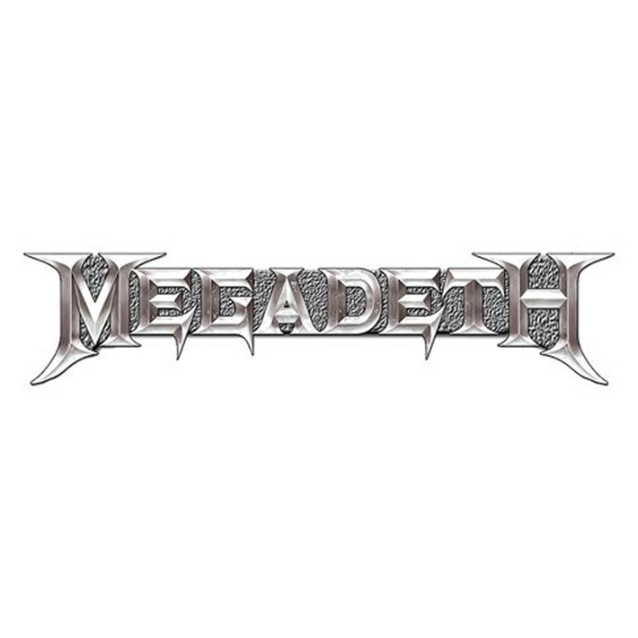 Megadeth 'Chrome Logo' Pin Badge | Eyesore Merch