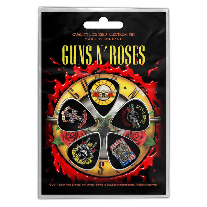 Guns N' Roses 'Bullet Logo' Plectrum Pack | Eyesore Merch