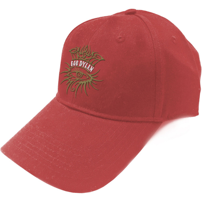 Bob Dylan 'Eye Icon' (Red) Baseball Cap