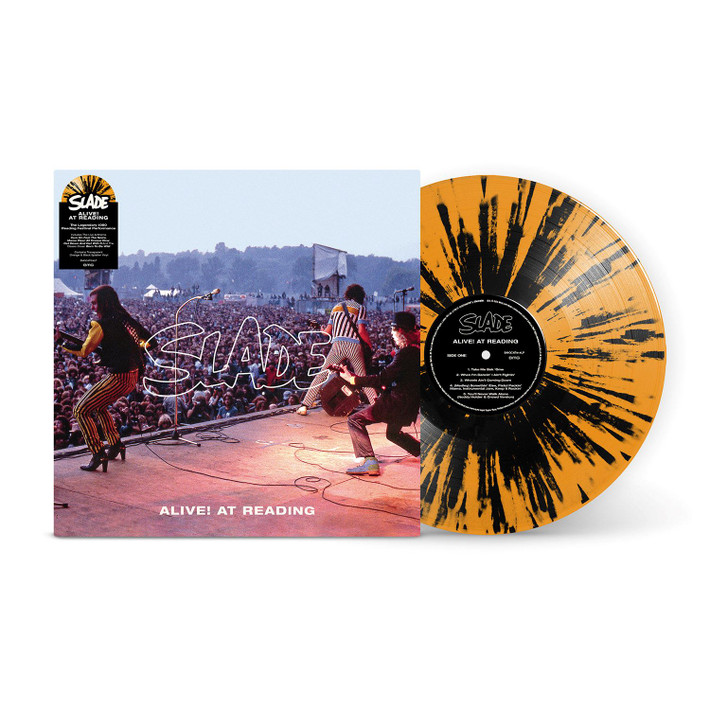 Slade 'Alive! At Reading' LP Orange Black Splatter Vinyl
