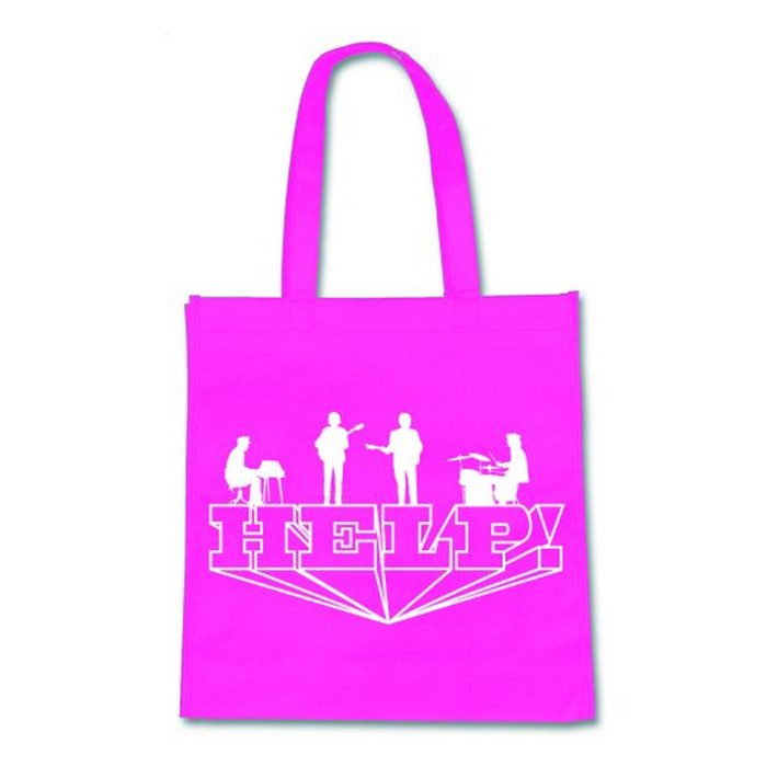 The Beatles 'Help!' (Pink) Eco Tote Bag Ã‚Â¦ Eyesore Merch