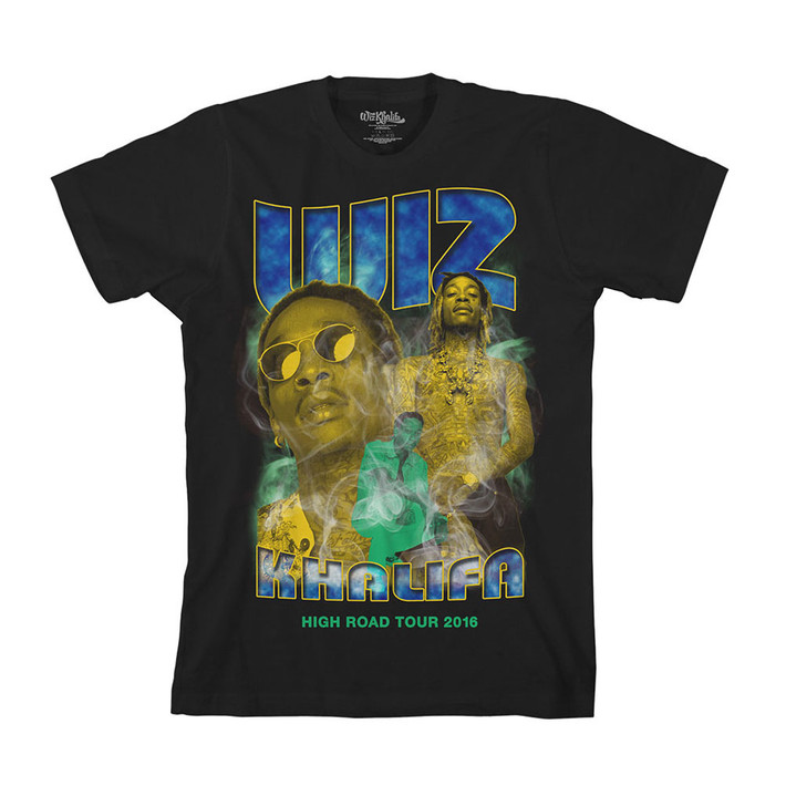 Wiz Khalifa '90's' (Black) T-Shirt | Eyesore Merch
