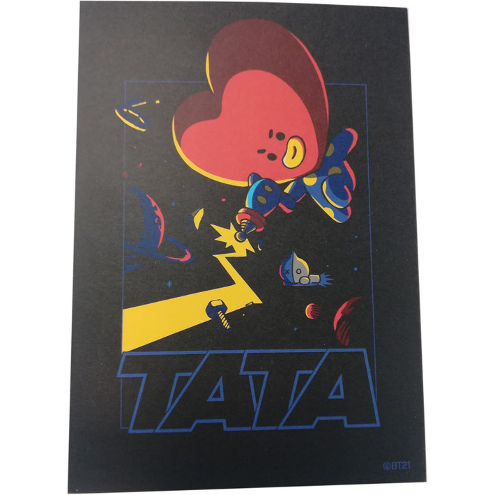 BT21 'Tata' Postcard | Eyesore Merch
