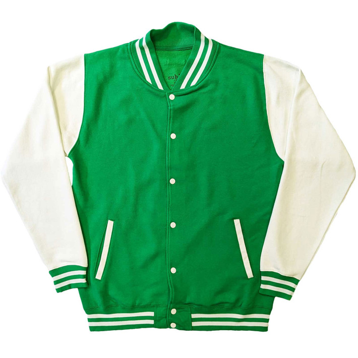 Sublime '40oz To Freedom' (Green & White) Varsity Jacket | Eyesore Merch