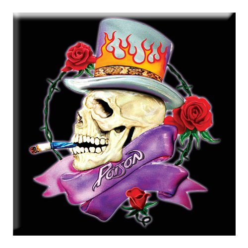 Poison 'Skull' Fridge Magnet | Eyesore Merch