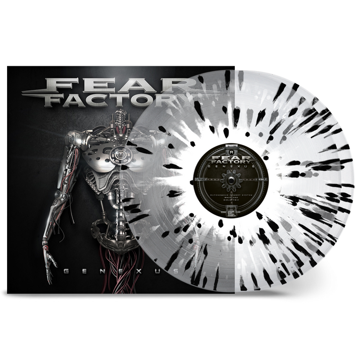 Fear Factory 'Genexus' LP Crystal Clear Black White Splatter Vinyl