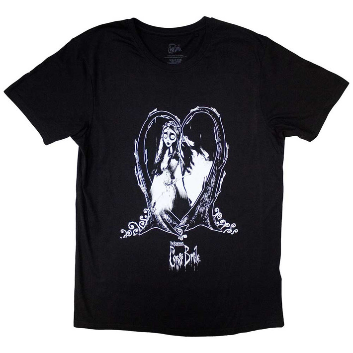 Tim Burton's Corpse Bride 'Heart' (Black) T-Shirt | Eyesore Merch