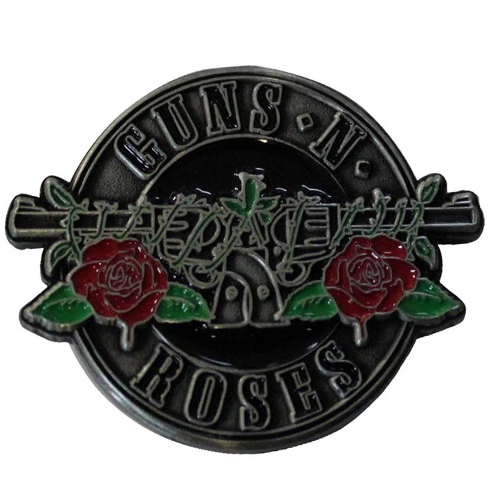 Guns N' Roses 'Silver Circle Logo' Pin Badge | Eyesore Merch