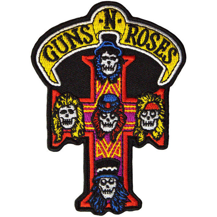 Guns N' Roses 'Appetite For Destruction Cross' (Iron On) Patch ...