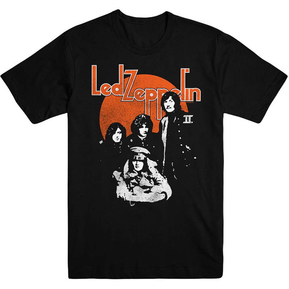 Led Zeppelin 'Zeppelin & Smoke' (Black) T-Shirt