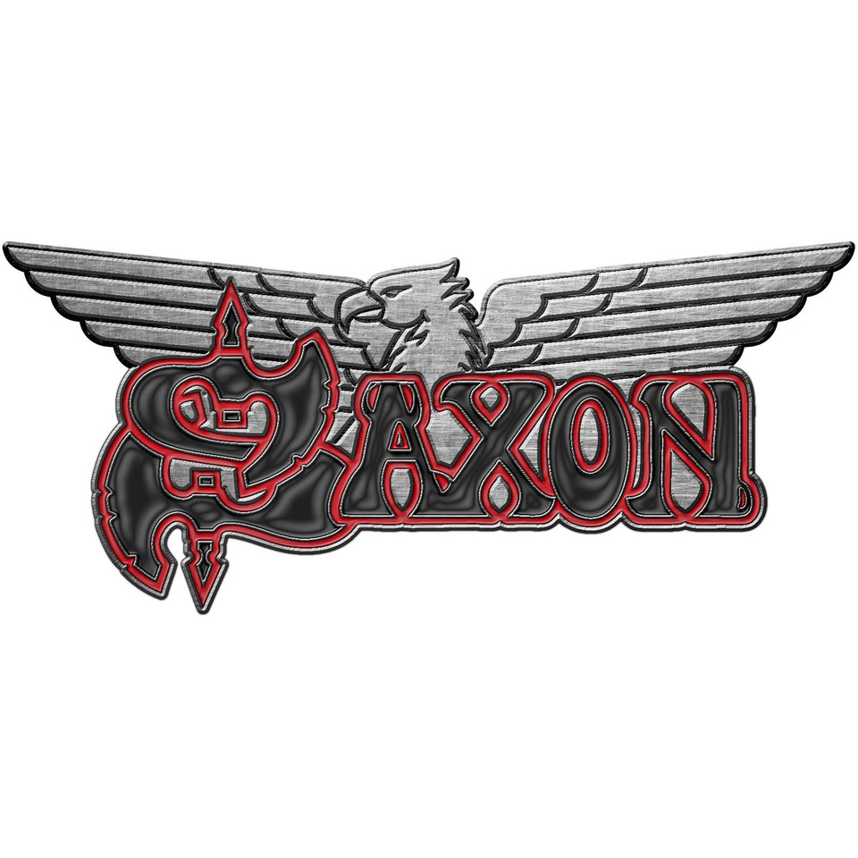 Saxon 'Eagle Logo' Pin Badge | Eyesore Merch