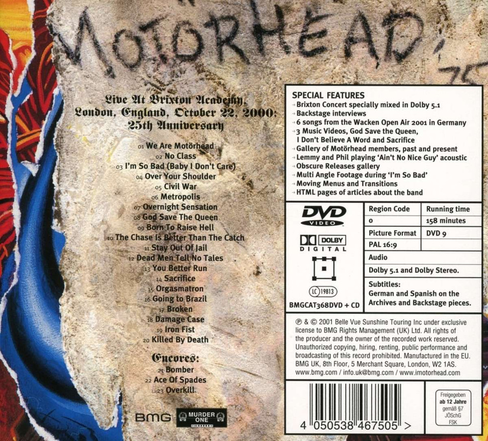 Motorhead '25 & Alive Boneshaker' CD / DVD Set