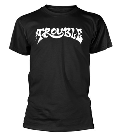 Trouble 'Text Logo' (Black) T-Shirt