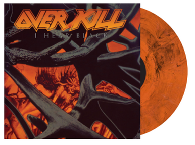 Overkill 'I Hear Black' LP Orange Black Marble Vinyl