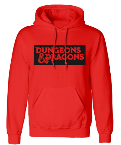 Dungeons & Dragons 'Logo' (Red) Pull Over Hoodie | Eyesore Merch