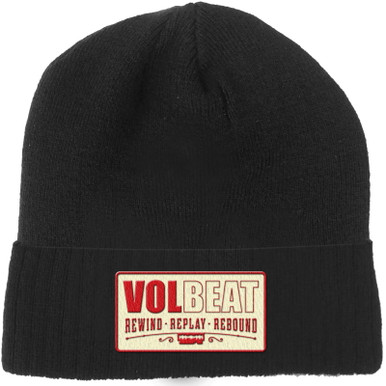 Volbeat 'Rewind Replay Rebound' (Black) Beanie Hat