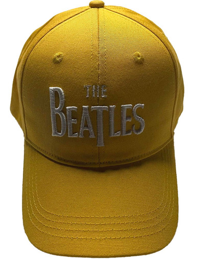 The Beatles 'White Drop T Logo' (Yellow) Baseball Cap