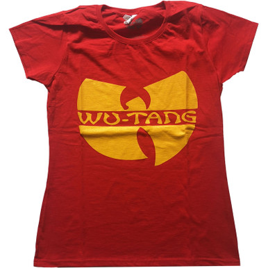 Wu-Tang Clan 'Logo' (Red) Womens Fitted T-Shirt | Eyesore Merch