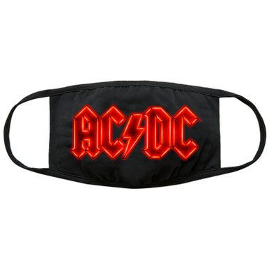 AC/DC 'Neon Logo' (Black) Face Mask Ã‚Â¦ Eyesore Merch