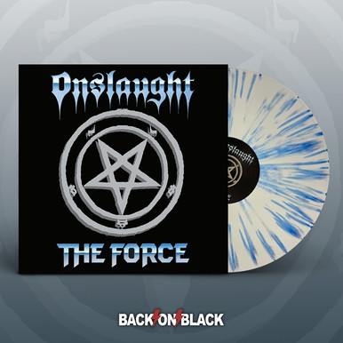 Onslaught 'The Force' 2LP White Blue Splatter Vinyl