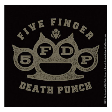 Five Finger Death Punch 'Brass Knuckle' Coaster | Eyesore Merch