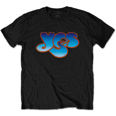 Yes 'Classic Blue Logo' (Black) T-Shirt | Eyesore Merch