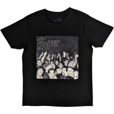 Liam Gallagher 'C'mon You Know' (Black) T-Shirt | Eyesore Merch