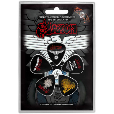Saxon 'Wheels of Steel' Plectrum Pack | Eyesore Merch