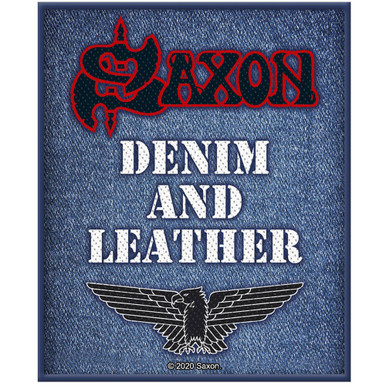 Saxon 'Denim and Leather' Patch | Eyesore Merch
