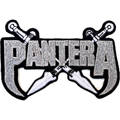 Pantera 'Silver Swords' (Iron On) Patch | Eyesore Merch