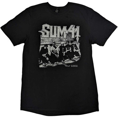 Sum 41 'Band Photo European Tour 2022' (Black) T-Shirt Â¦ Eyesore Merch