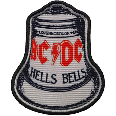 AC/DC 'Hells Bells White' (Iron On) Patch | Eyesore Merch