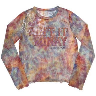 James Brown 'Funky' (Multicoloured) Womens Mesh Crop Top | Eyesore Merch