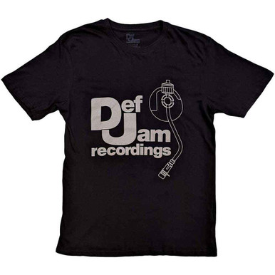 Def Jam Recordings 'Logo & Stylus' (Black) T-Shirt | Eyesore Merch