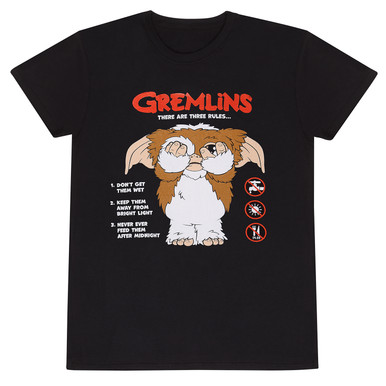 Gremlins 'The Rules' (Black) T-Shirt