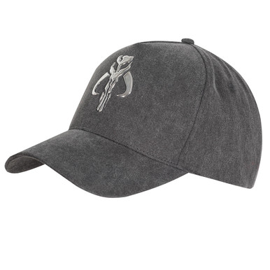 Star Wars - The Mandalorian 'Silver Crest' (Grey) Washed Baseball Cap ...