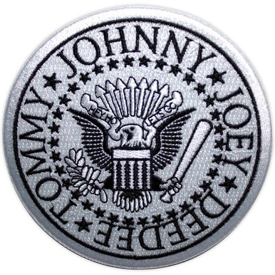 Ramones 'Presidential Seal White' (Iron On) Patch | Eyesore Merch