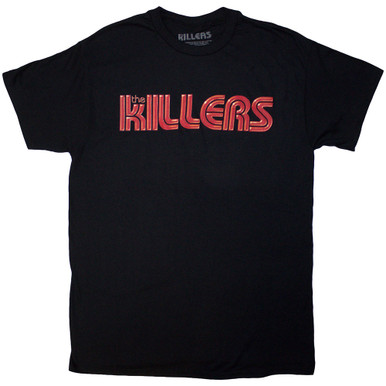 The Killers 'Tour '24 Red Logo' (Black) T-Shirt | Eyesore Merch