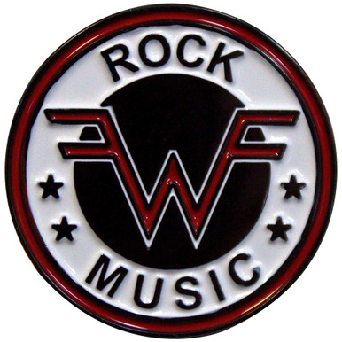 Weezer 'Rock Music Emblem' Pin Badge | Eyesore Merch