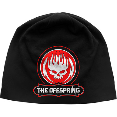 The Offspring 'Skull Logo JD Print' (Black) Beanie Hat | Eyesore Merch