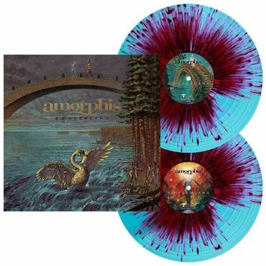 Amorphis 'Borderland' 2LP 'The Circle' Turquoise Red Black Splatter Vinyl