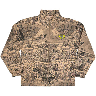 Green Day 'Dookie All Over Print' (Brown) All Over Print Jacket ...