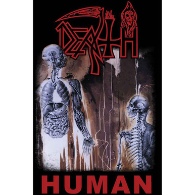 Death 'Human' Textile Poster | Eyesore Merch