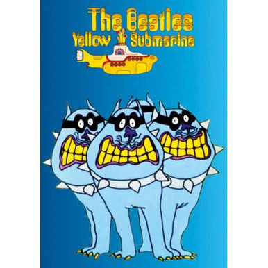 The Beatles 'Yellow Submarine Bull Dogs' Postcard